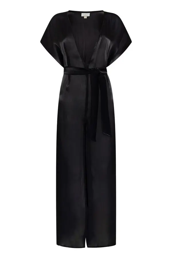 LEYLA MAYA Sophia Beach To Bar Dress Luxe - Black