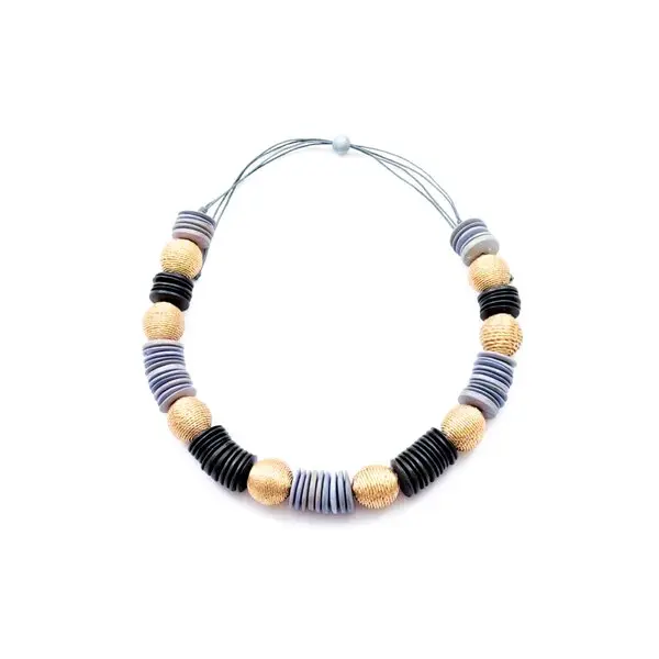Likhâ Pastilla Statet Necklace - Grey