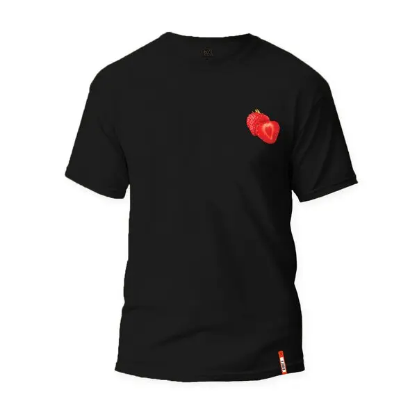 EIGHT X Strawberries Graphic T-shirt - Black