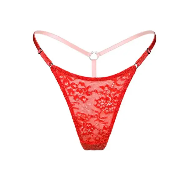 MONIQUE MORIN LINGERIE Amphitrite Adjustable Micro-g Fire - Red