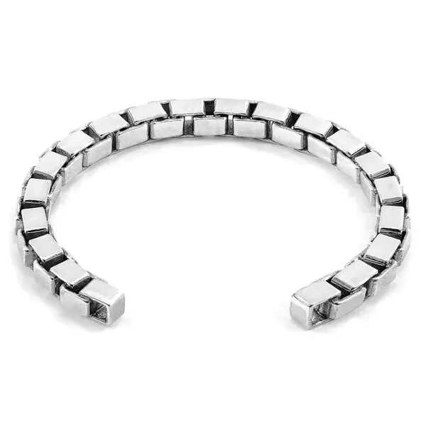 ANCHOR & CREW Lateen Sail Chain Bangle - Silver