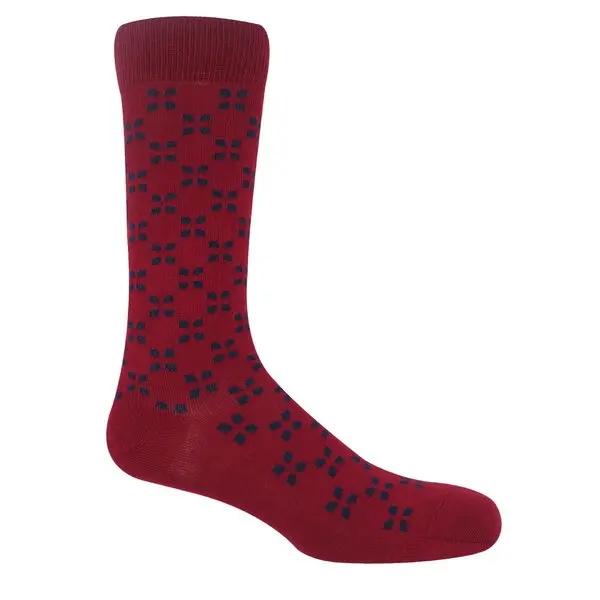 PEPER HAROW - MADE IN ENGLAND Cambridge ’s Socks – Burgundy - Red