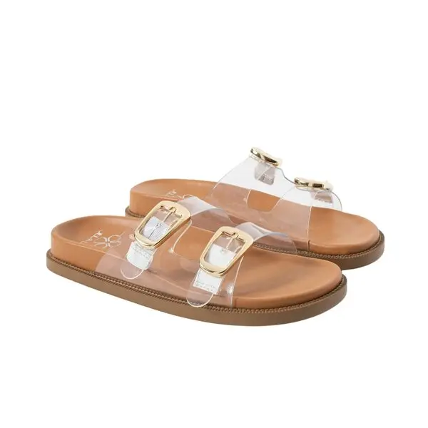 JELAVU Neutrals Barbie Clear Sandals - Black
