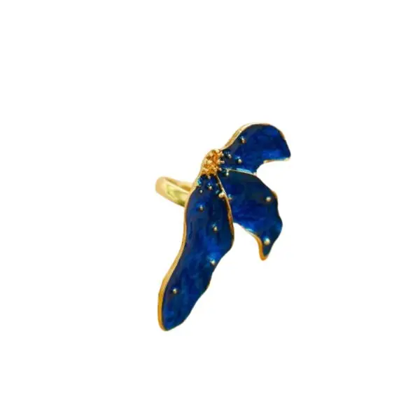 ROZ Lale Ring - Blue/yellow