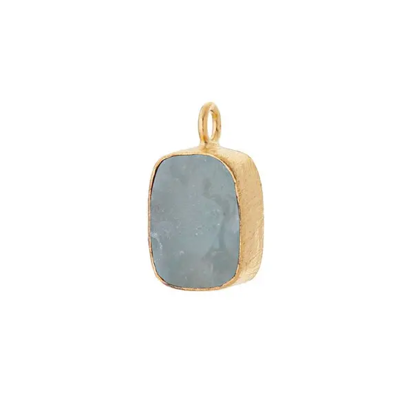 GODDESS CHARMS Eletal Crystal Aquamarine Water Zodiac Signs - Gold