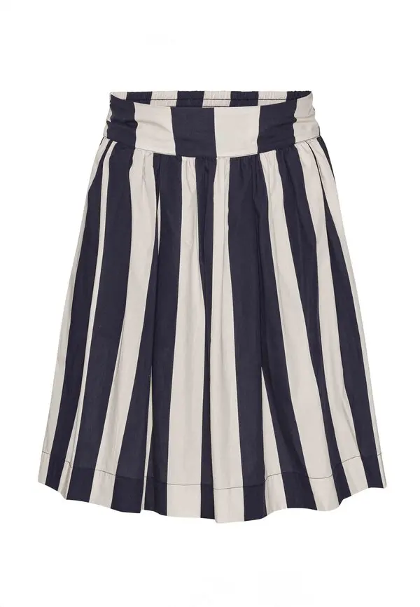 GROBUND Svala Skirt The One With Stripes - Blue