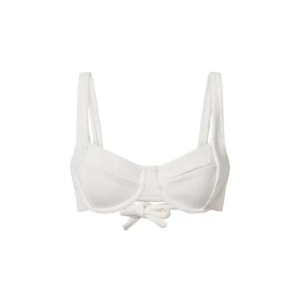 AQVA SWIMWEAR Neutrals / Nude Turqueta Bikini Top - White