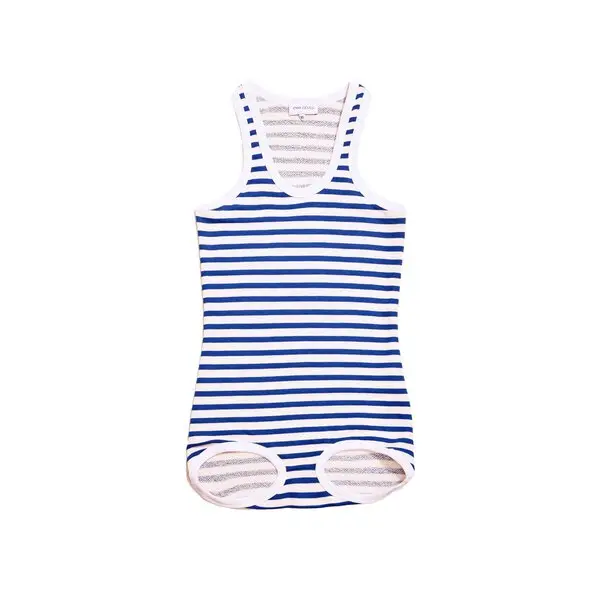 IOANA CIOLACU Blue / White Striped Body - Blue/white