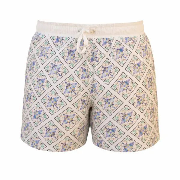 IVY SWIMWEAR Alessandro In Azzurro Swim Shorts - White