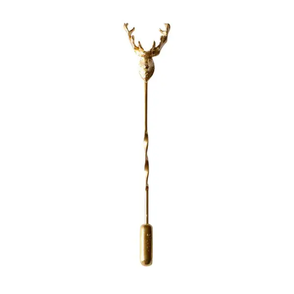 LEE RENEE Stag Tie Pin/twist Tie Pin - Gold