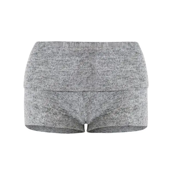 OW Rue Knit Mini Shorts - Grey