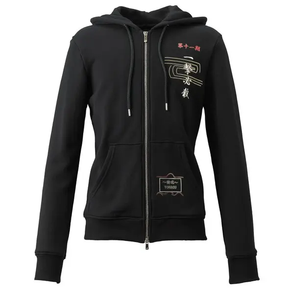 TOKKOU Japanese Cotton Zip Hoodie - Black