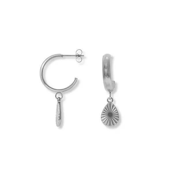 A WEATHERED PENNY Sol Hoops - Silver
