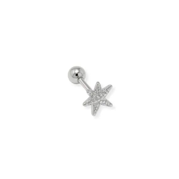MARTINA ROZENBERG SMIRA JEWELRY The Mono Earring Star - Silver