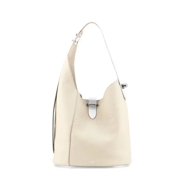 PUGNETTI PARMA Sister Bag Steel Butter - White