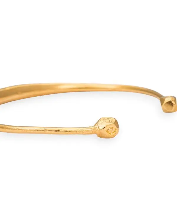 KYBELE STUDIO Textured Bamboo Cuff - Gold