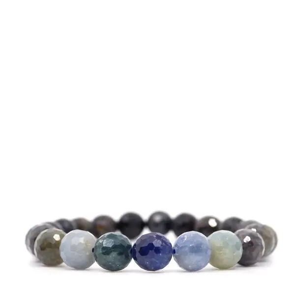 Shar Oke Blue / Grey Ombre Grey Emerald Bracelet - Blue/grey