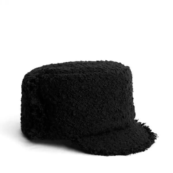 SIBI HATS Sasha Tweed Hat - Black