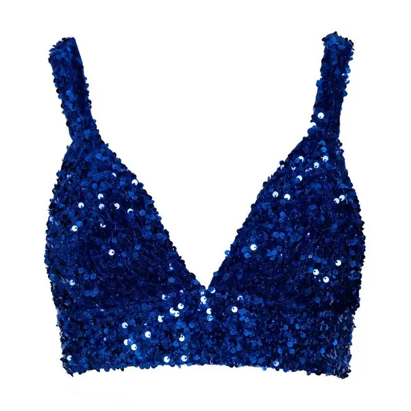 OFUURE Liza Bra Top In Sapphire - Blue