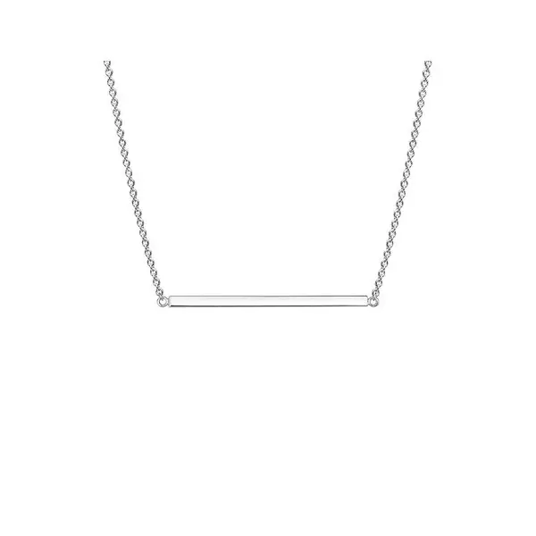 GOLD & HONEY Bar Necklace - Silver