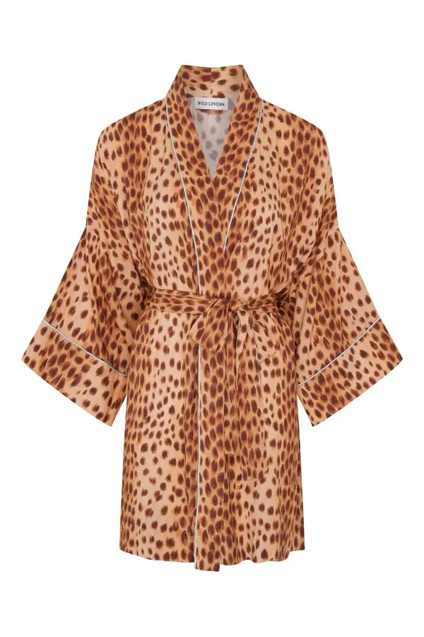 WILD LOVERS LONDON Lyra Robe - Brown