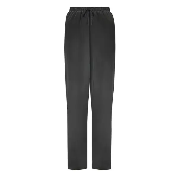 THE SUMMER EDIT Grace Silk Trouser - Black