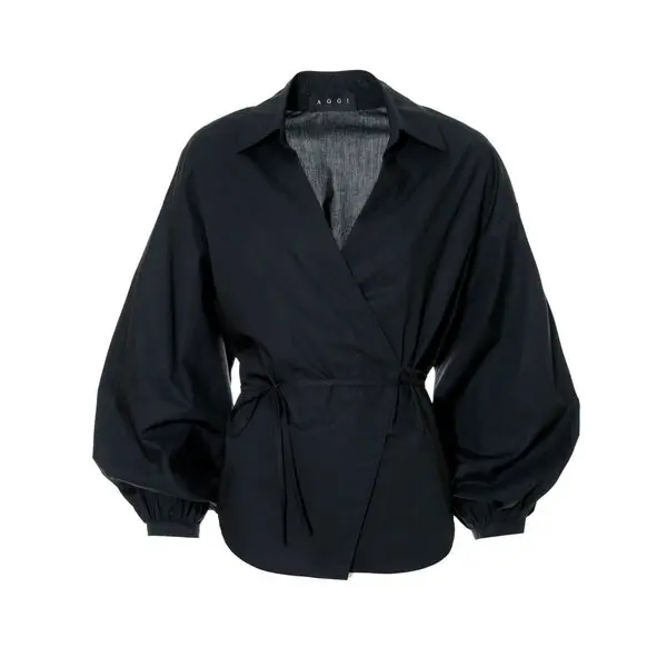 AGGI BY HALEWSKI Laynie Shirt - Black