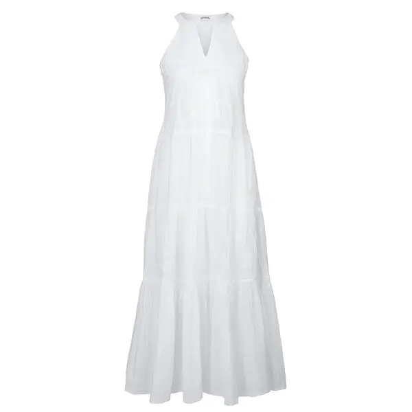 ANTRA DESIGNS The Skye Cotton Sun Dress - White