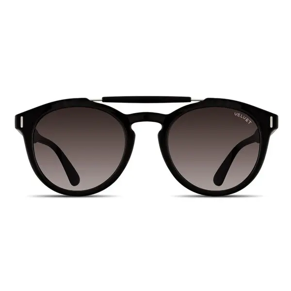 VELVET EYEWEAR Retro Sunglass Style Amelia - Black
