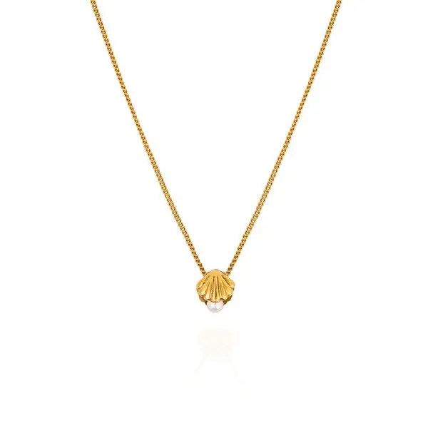LEE RENEE Mini Shell & Pearl Necklace