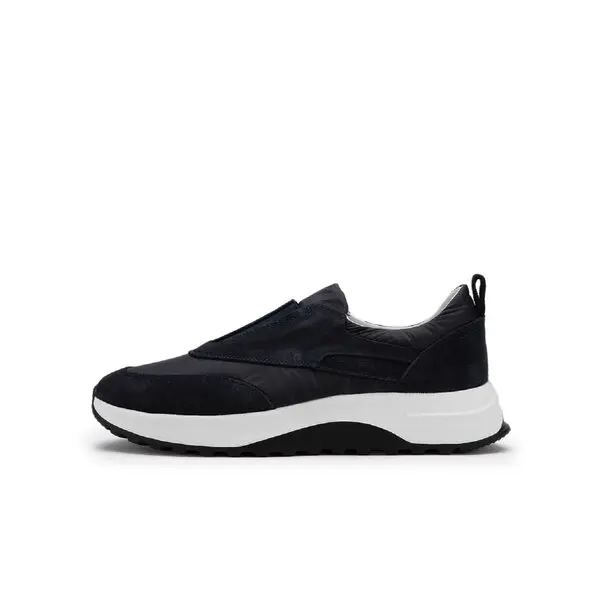 ILVI Baar Suede Leather-fabric Sneaker - Black