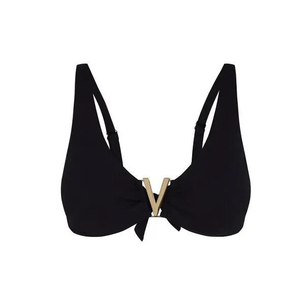 AQVA SWIMWEAR Aiguablava Bikini Top - Black