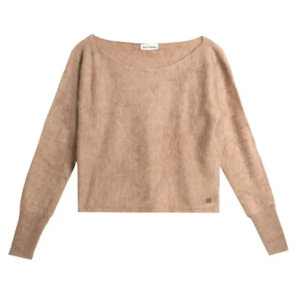 BEL CASHMERE Claudia Brushed Cashmere Beige - Brown