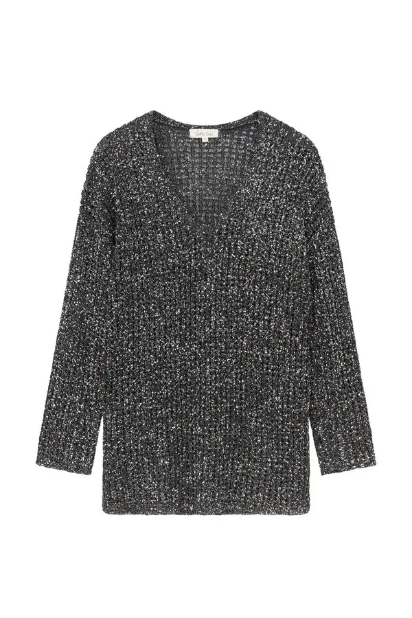 LITTLE LIES Dazed & Confused Sequin Knit - Silver