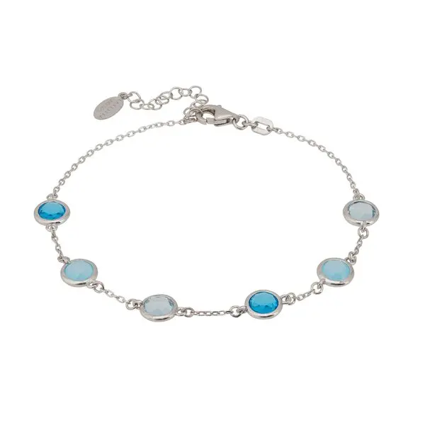 LATELITA Silver / Blue Sardinia Bracelet Silver The Blues - Silver/blue