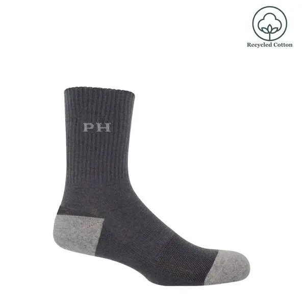 PEPER HAROW - MADE IN ENGLAND Reversible Sport Socks - Grey