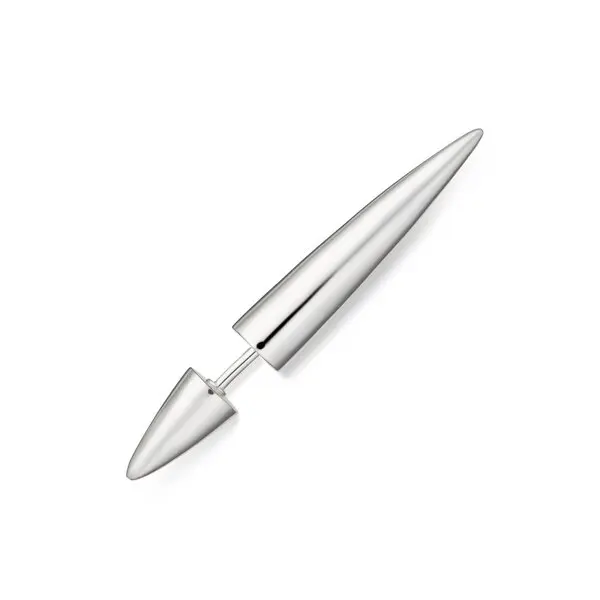 SCREAM PRETTY Spike Double Sided Stud Single Earring - Silver