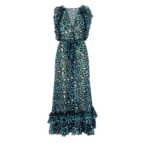 NUR KARAATA Joali Leo Kaftan - Blue