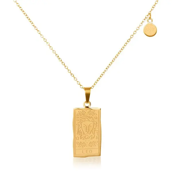 ARCTIC FOX & CO. Leo Zodiac Star Sign Necklace - Gold