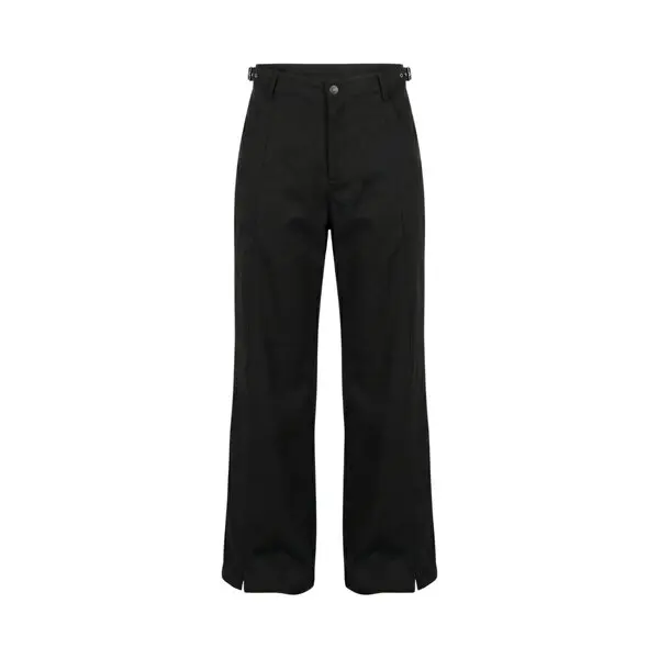 VIRAGO Theia Flared Zip-up Pants With Adjustable Waist - Black