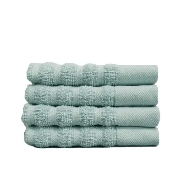 Misona Organic Cotton Face Cloths Duck Egg - Blue