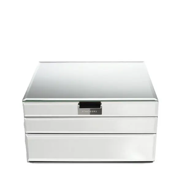 STACKERS Mirror Jewellery Box Set Of Three - Silver