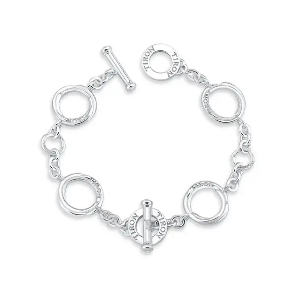 STEFAN TIRON Rondelle Silva Bracelet - Silver