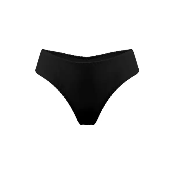 DARILY UNDERWEAR Microfiber Brazilian Panties - Black