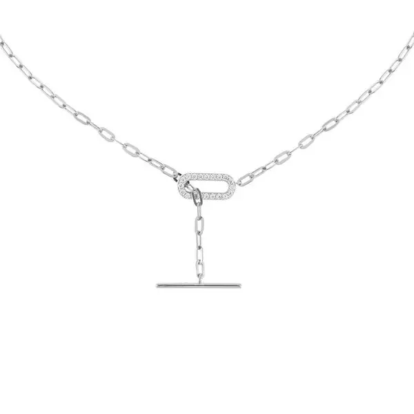 BERMUDA WATCH COMPANY Annie Apple Astrid Interlock Sterling Chain Necklace - Silver