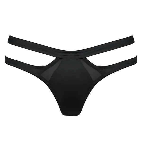 EMMA HARRIS Tamara Strappy Thong - Black