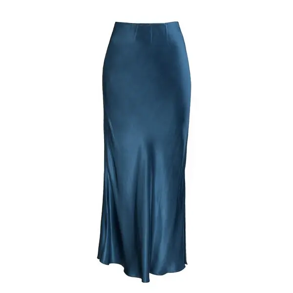 SASHA LA MER Laura Skirt, Color Deep Sea - Blue