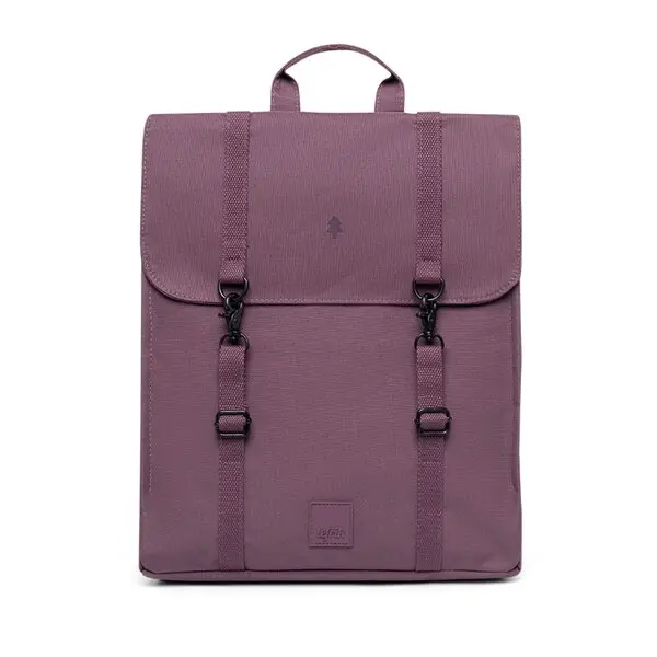 LEFRIK Handy Backpack Stripes Maroon - Purple