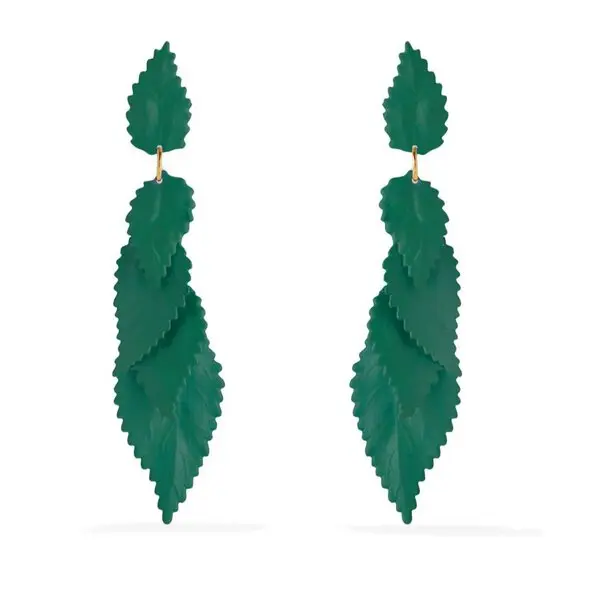 Pat’s Jewelry Branch Earrings - Green