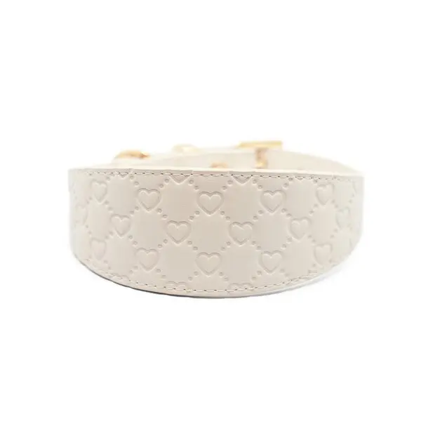 LOVEHOUND Neutrals Poochi Dog Collar Cream - White